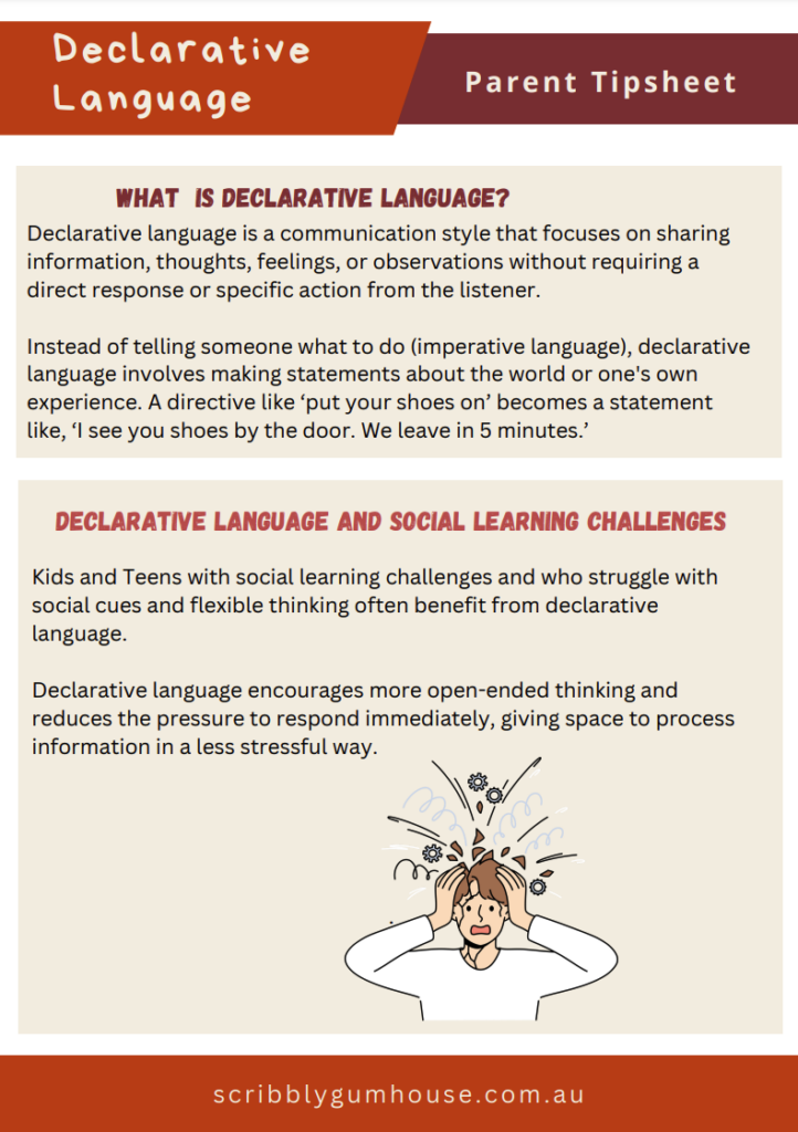 Declarative Language - Scribbly Gum Counselling